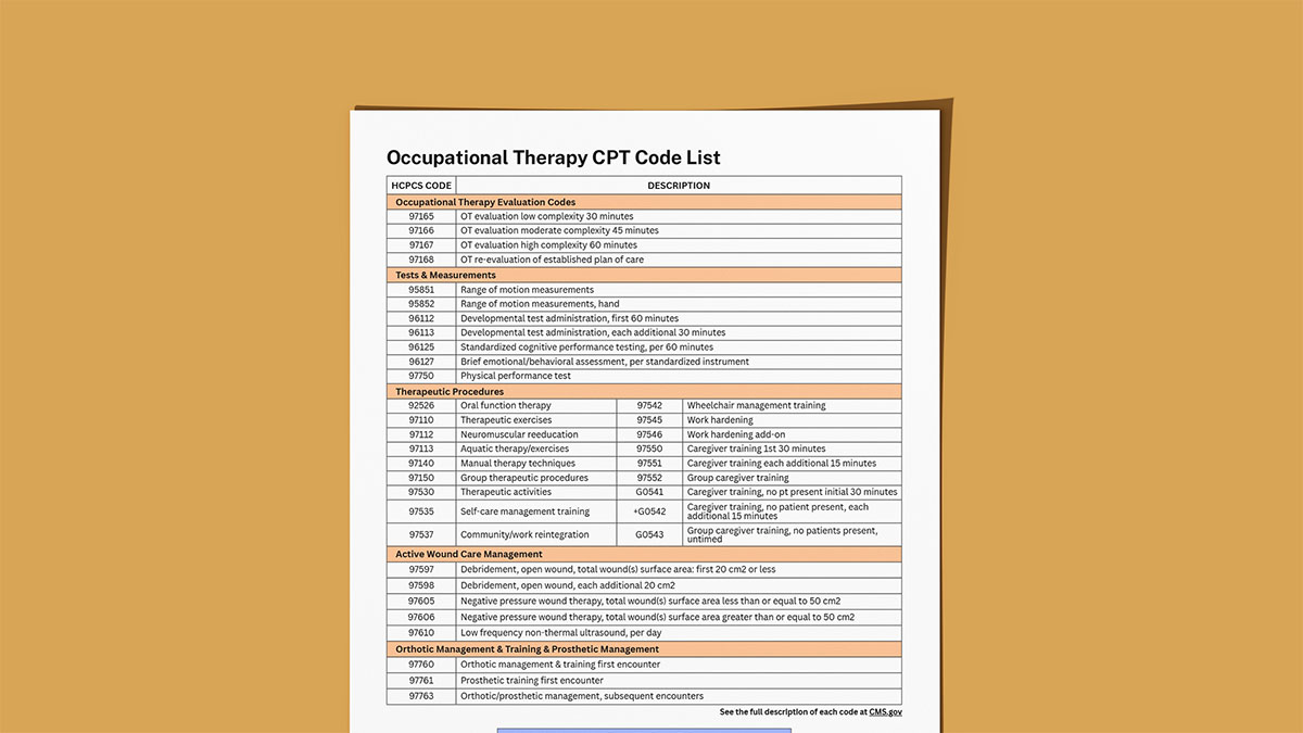 OT Handouts • OT Potential